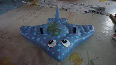 China Attractive Appearance Inflatable Marketing Products , Blue Giant Inflatable Fish for sale