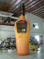 China Yellow Giant Inflatable Beer Bottle / Advertising Custom Inflatable Balloons for sale