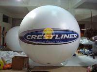 China Fireproof and Fireproof advertising helium balloons with 0.18mm PVC for Opening event for sale