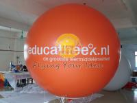 China Orange Inflatable advertising helium balloon with UV protected printing, ad balloons for sale