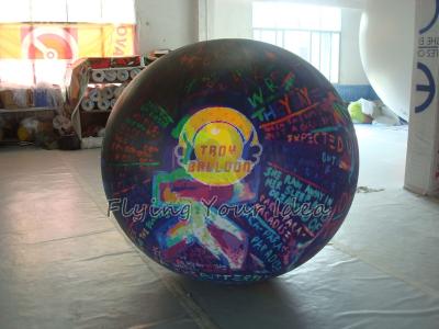 China Reusable durable Big PVC helium balloon with total digital printing for advertising for sale