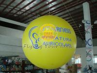 China 2.5m Yellow Inflatable Advertising Helium Balloons with Total Digital Printing for Party for sale