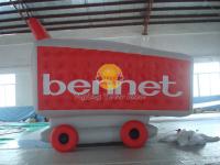 China Waterproof Custom Shopping Cart Shaped Balloons with 0.18mm PVC for Outdoor Advertising for sale