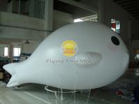 China White Versatile Custom Sea Lion Shaped Balloons with 0.15mm PVC Material for Party for sale