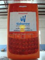 China Red Inflatable Custom Phone Shaped Balloons with UV protected printing for Celebration day for sale