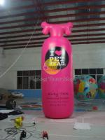 China 4.5*1.5m Custom Inflatable Advertising Helium Bottle Shape Balloons for anniversary event for sale