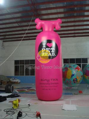 China 4.5*1.5m Custom Inflatable Advertising Helium Bottle Shape Balloons for anniversary event for sale