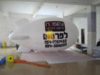 China White Inflatable Ground Balloon Helium Zeppelin for Opening Event Meeting EN71 Standard for sale