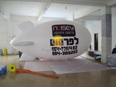 China White Inflatable Ground Balloon Helium Zeppelin for Opening Event Meeting EN71 Standard for sale