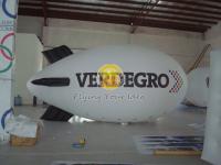 China 6*2.5m Inflatable Advertising Helium Zeppelin / Blimp Balloons with UV Protected Printing for sale