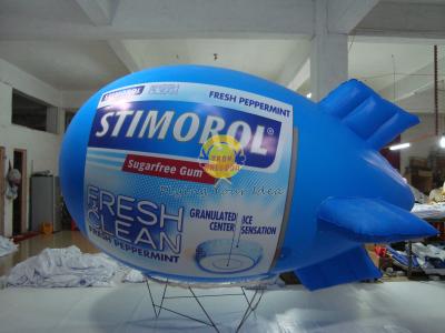 China Bule Inflatable Helium Zeppelin with 540x1080 dpi printing for Outdoor Advertising for sale