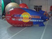 China 0.18mm PVC Inflatable Helium Zeppelin / Blimp Balloon For Anniversary Event for sale