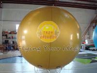 China Full Digital Printed Gold Color Inflatable Advertising Helium Balloon for Celebration day for sale