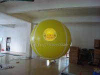 China Yellow Full Digital Printed Sport Tennis Ball Balloons with 170mm Tether Points for Party for sale