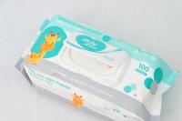 China Water Based Baby Cleansing Wipes Hypoallergenic Rayon Spunlace Latex Free for sale