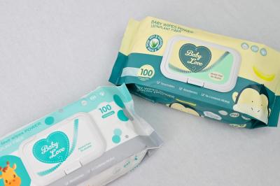 China 100% Organic Cotton Baby Cleansing Wipes Super Premium Aloe Vera Vitamin E for sale