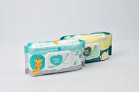 China 100% Organic Cotton Baby Cleansing Wipes Super Premium Aloe Vera Vitamin E for sale