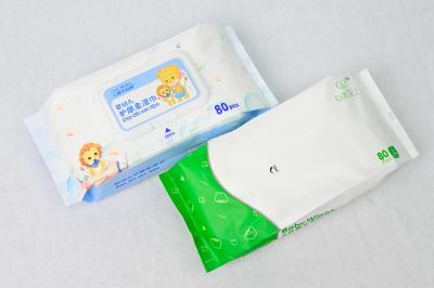China 80 Count Baby Cleansing Wipes No Irritation Soft Wet Wipes Hypoallergenic Unscented for sale