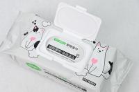 China EDI Water Pet Cleaning Wipes With Soft Texture 10 X 10cm 20 X 18cm for sale