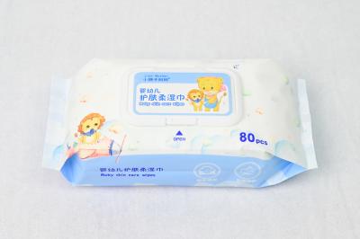 China Fresh Feel Pure Water Personal Wipes For Adults 80 Resealable Packs With Lid Paraben Free for sale