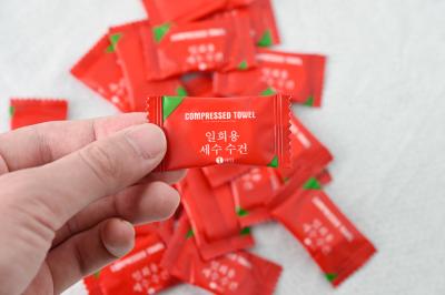 China Ultra Small Disposable Face Towel 20 X 14cm Home Travel Hotel for sale