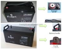 China Household 12v 100ah Agm Lead Acid Gel Solar Battery Maintenance Free for sale
