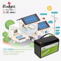 China 4000 Times  100ah 12v Deep Cycle Lifepo4 Battery Lithium for Home Appliances for sale