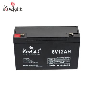 China OEM 6V 12Ah Deep Cycle Gel Battery UPS Lead Acid Rechargeable Battery for sale