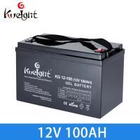 China Solar Vrla 12v 100ah Gel Deep Cycle Battery Ups Station Lead Acid Rechargeable Battery for sale