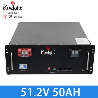 China 51V 50Ah Lithium Battery Module LiFePO4 Rack Mounted Battery Modular Unit for sale