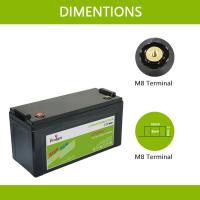 China Rechargeable 200AH 300AH 12V LiFePO4 Battery Deep Cycle For Golf Cart for sale