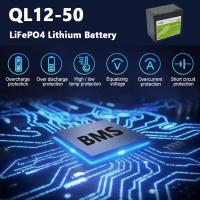 China 12.8v 50ah Lithium Battery Bms Built In Grade A  Power For Rv Street Light for sale