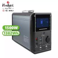 China LiFePO4 Portable Energy Storage Power Supply 1500W Lithium Portable Power Station for sale