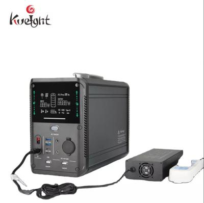 China KW1500T Solar Power Station DC Inverter 1000W Portable Lithium Battery Power Station for sale