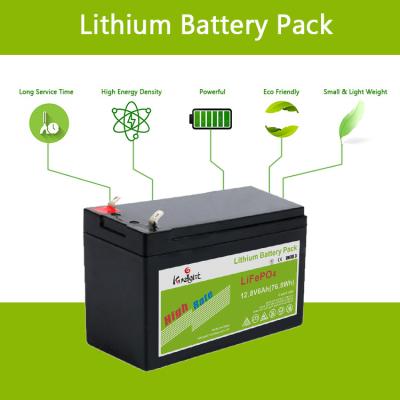 China Overcharge Protection 6Ah 12V LiFePO4 Battery Home Energy Storage Battery for sale