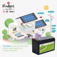 China Overcharge Protection 6Ah 12V LiFePO4 Battery Home Energy Storage Battery for sale
