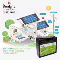 China Large Capacity 12V LiFePO4 Battery 18ah Lithium Phosphate Battery for sale