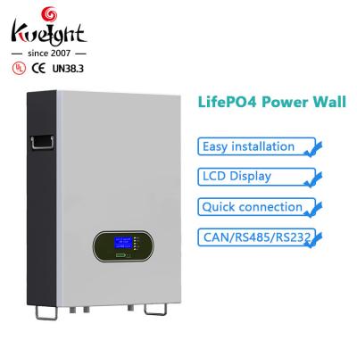 China 10kw 48v Lithium Power Wall Solar System Lifepo4 Lithium Ion Battery Wall for sale
