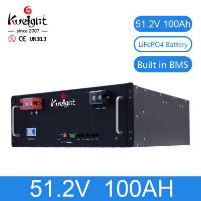 China Support Telecom Power Station High Security 51.2V 100Ah LiFeO4 Battery Rack-mount Module for sale