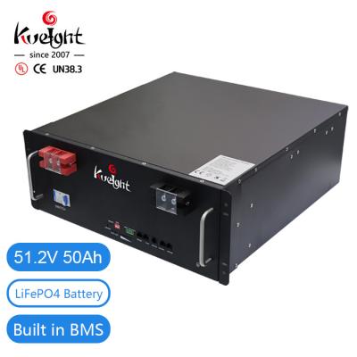 China Home Energy Storage System Kweight BMS Original 51.2v 50ah Lifepo4 Lithium Iron Battery Solar System for sale