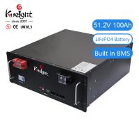 China Rack-mount LiFePO4 Battery Module 51.2v 100Ah Paralleled Distributed Structure Battery Remote Control Monitor For Cabine for sale