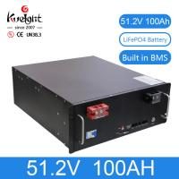 China Rack-mount LiFePO4 Battery Module 51.2v 100Ah Paralleled Distributed Structure Battery Remote Control Monitor For Cabine for sale