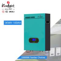 China 48v 5kw Solar Wall Mounted Lithium Battery Lifepo4 For Energy Storage System for sale