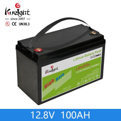 China CE FCC MSDS UN38.3 12.8v 100ah Lifepo4 Battery For UPS System for sale