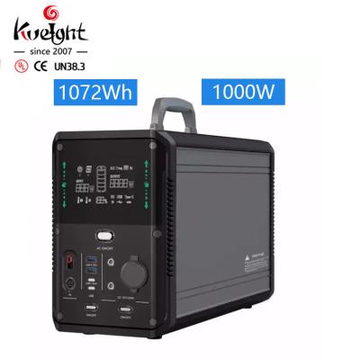 China LiFePO4 Portable Solar Power Bank 1000w MPPT Solar Power Supply For Camping for sale