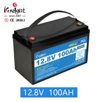 China LiFePO4 12.8v 100ah Lithium Ion Battery Pack For Golf Cart Solar Marine for sale