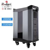 China Movable BMS 2500Wh Solar Power Station 2000W Output Backup Power Supply for sale