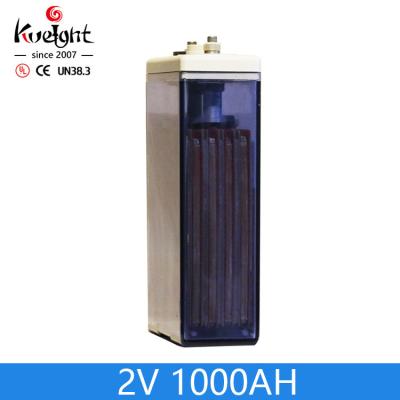 China High Capacity OPzS Tubular Battery Flooded 2v 1000ah Home Solar Power Battery for sale