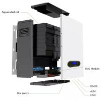 China 48v 200ah Wall Mounted Lithium Battery 6000 Times Life Cycle for sale