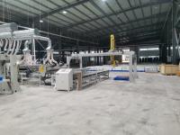 China FLE-010 Slotted Line Automatic Supporting Production Line 1850mm Length 30kg Capacity for SPC Floor Manufacturing for sale